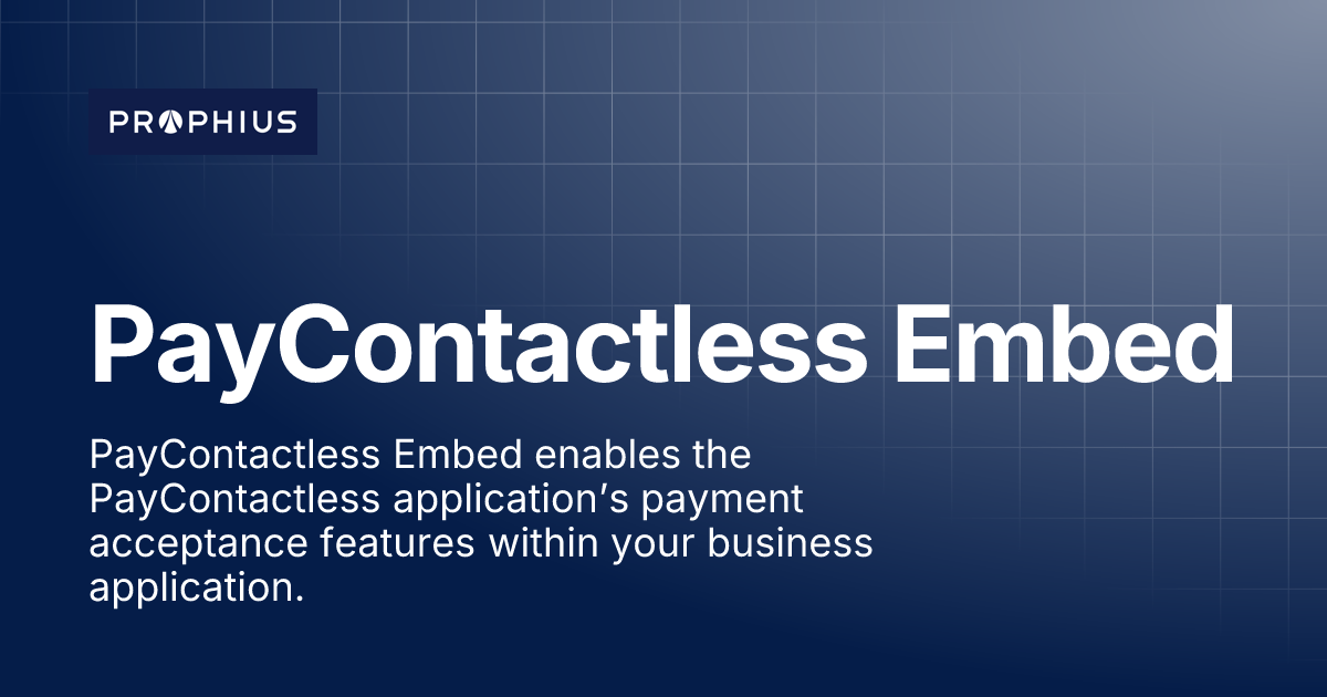 PayContactless Embed | Documentation